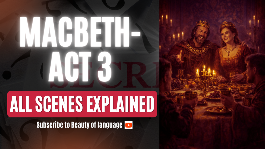 Summary of Act 3 of Macbeth Class 12 ISC | Beauty Mam – Beauty of Language